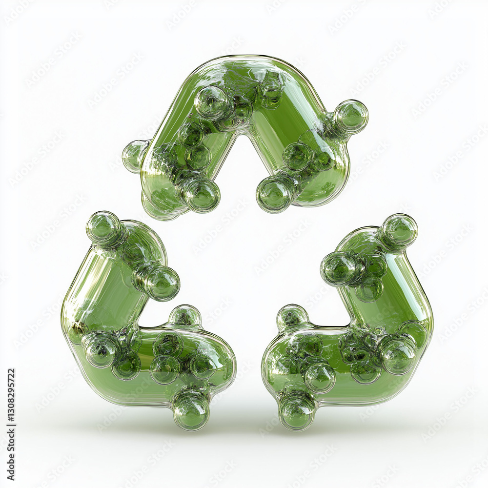 Green hydrogen energy decarbonization. Image of a green hydrogen ...