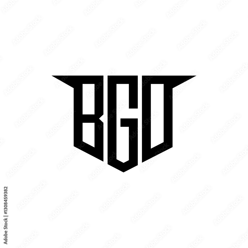 BGD letter logo design with white background in illustrator, vector ...
