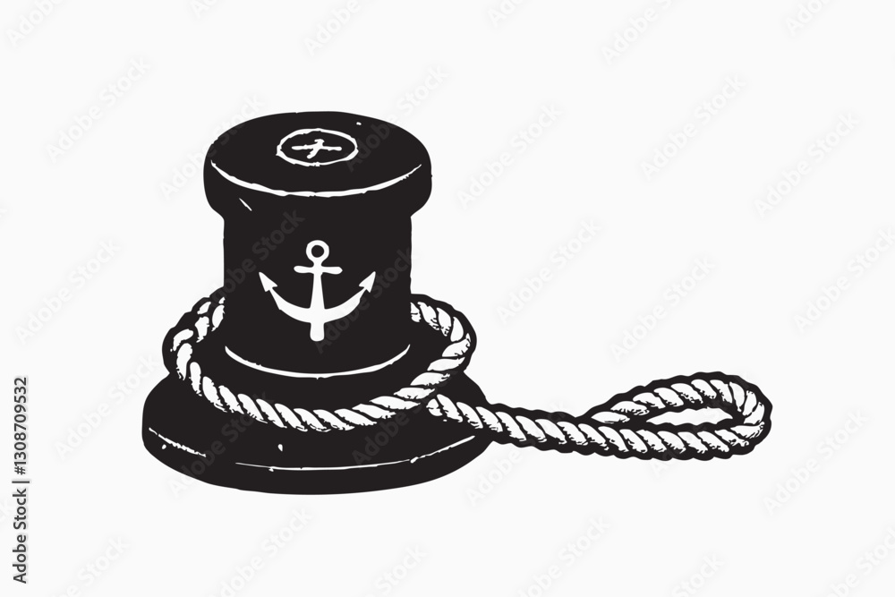 Mooring Bollards The Gateway to Understanding Marine Stability Vector ...