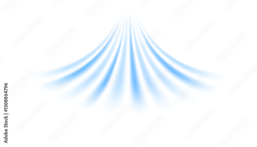 Air, wind effect isolated transparent background. Airflow overlay ...
