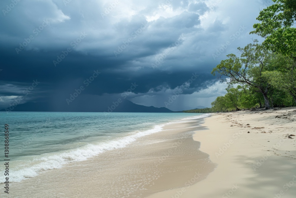 Captain Cook Highway in Queensland, Australia: Stormy Horizon at Sandy ...