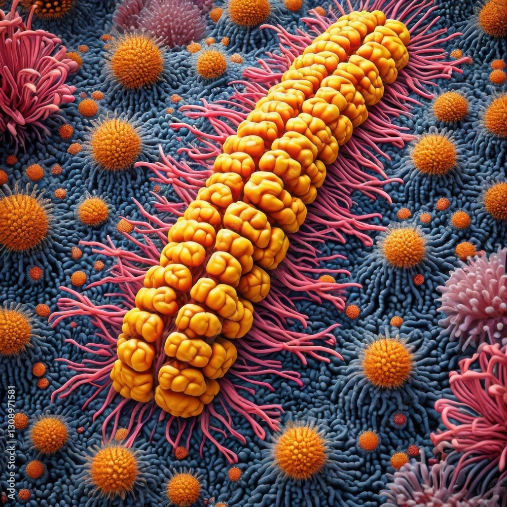 Detailed structure of cell membranes with lipid bilayers and protein ...