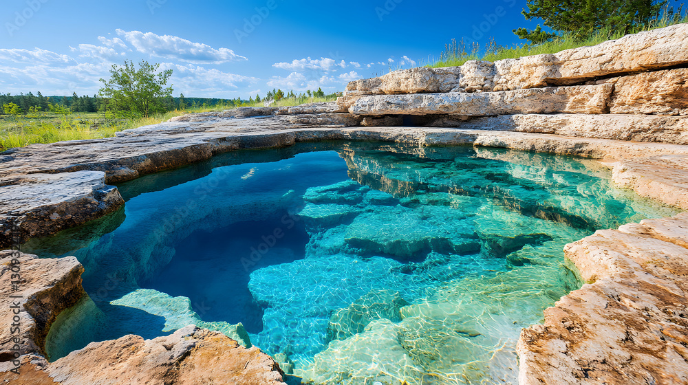 Environmental impact of aquifers scenic photography of natural springs ...