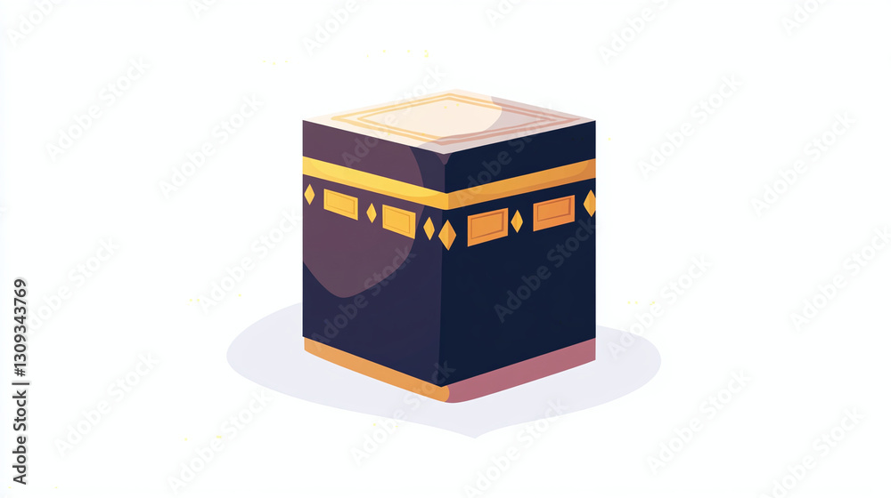 3d shape illustration of Kaaba Mecca png, Saudi Arabia, makkah holy ...