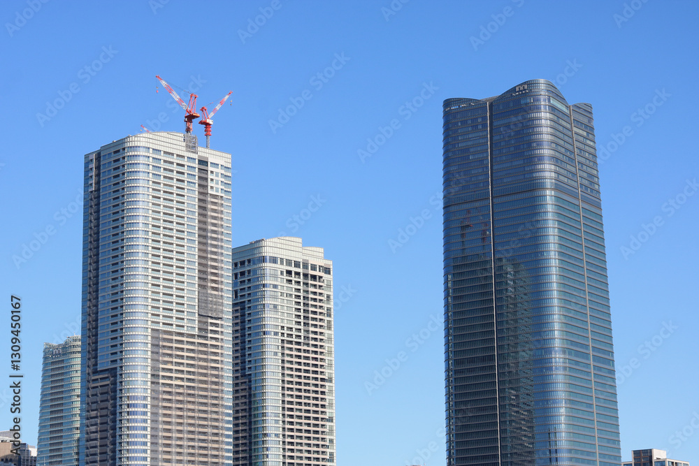 TOKYO, JAPAN - February 9, 2025: View of Tokyo's Minato Ward including ...