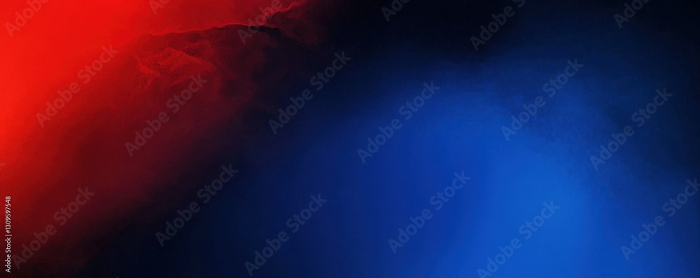 Red and blue gradient background banner with a large area of dark blue ...