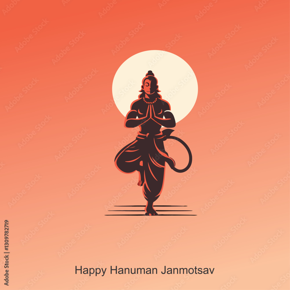 "Shree Hanuman Jayanti" Calligraphy in Marathi and Hindi means "Happy ...