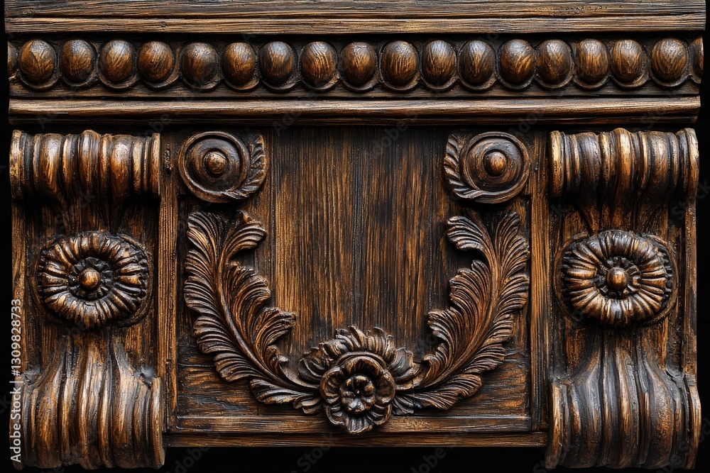 Wooden fluted panel old dark wood texture map pattern background Stock ...