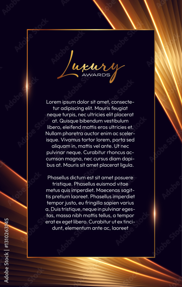 Modern Luxury Invitation Card. Premium Looking Graphic Template. Royal ...