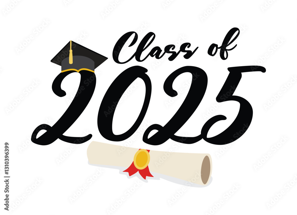 Class of 2025 Graduation PNG design and class of 2025 vector ...