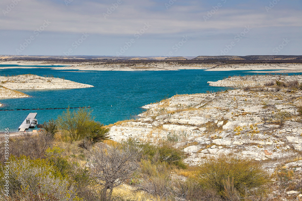 Amistad Reservoir is a reservoir on the Rio Grande at its confluence ...