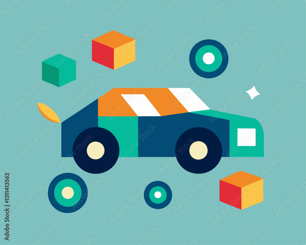 These descriptions provide a fun and engaging way to depict a car with ...