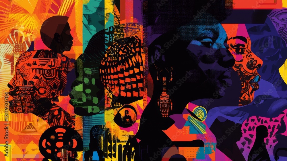 Celebrating black history month with iconic african imagery community ...