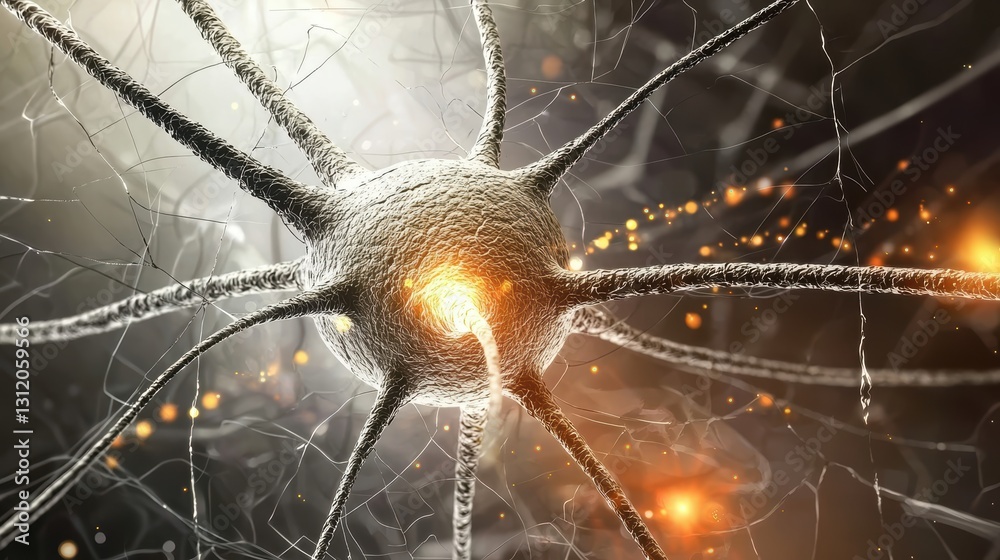 Neurons nerve cells, exploring the complex network of brain ...