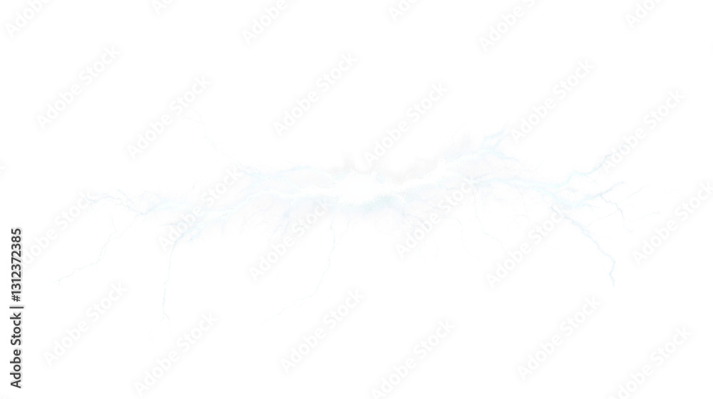 Realistic lightning strike effect on transparent background Stock Photo ...