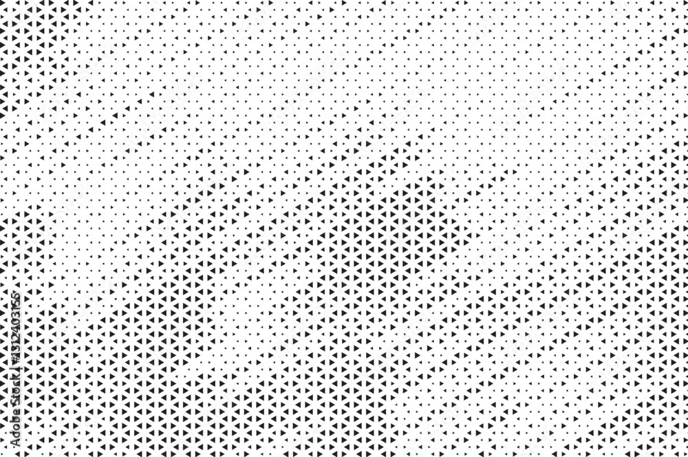 Triangular halftone texture retro wave vector. Geometric technology ...