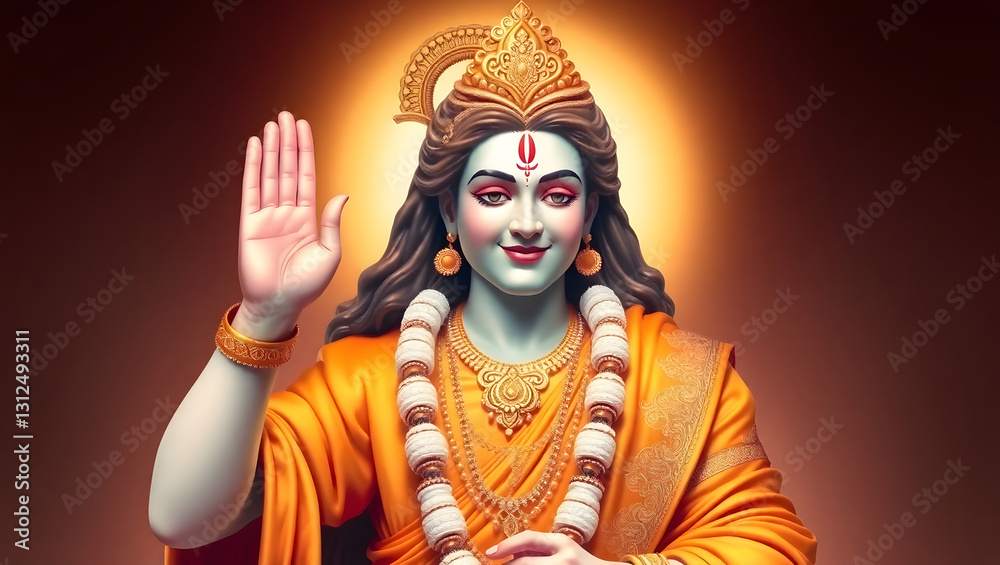 Lord Ram, the seventh avatar of Vishnu, is a symbol of dharma, virtue ...