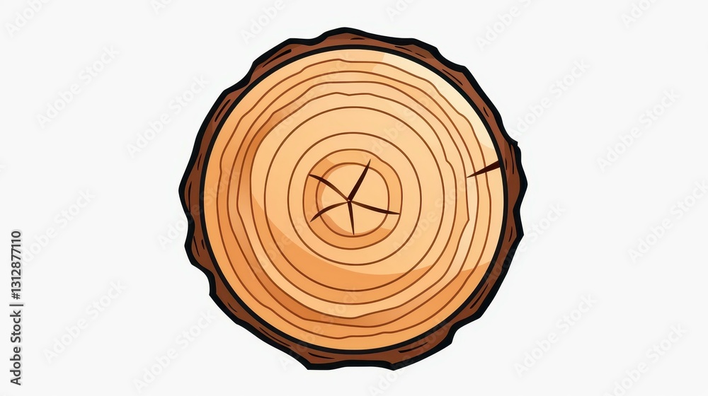 Explore the beauty of nature with our tree ring clipart, featuring ...