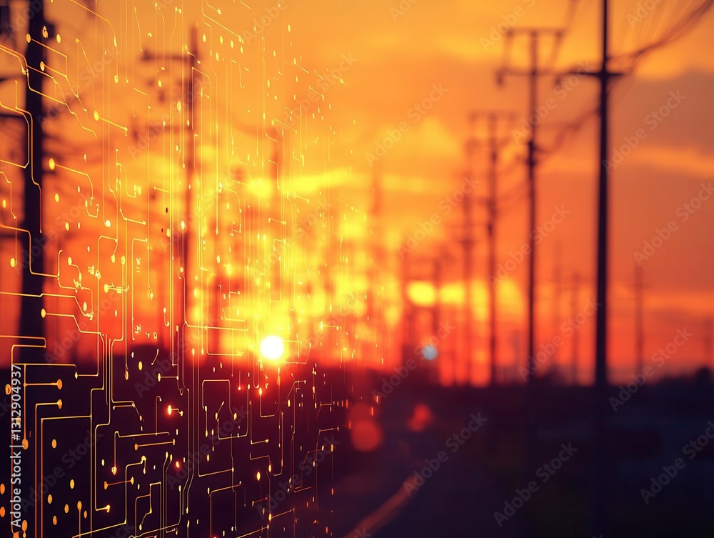 Smart grid technology optimizing energy flow between renewable energy ...