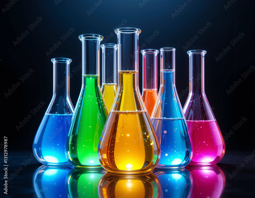 Crystal Clear Glass Beaker – Precision Lab Illustrations for Science ...