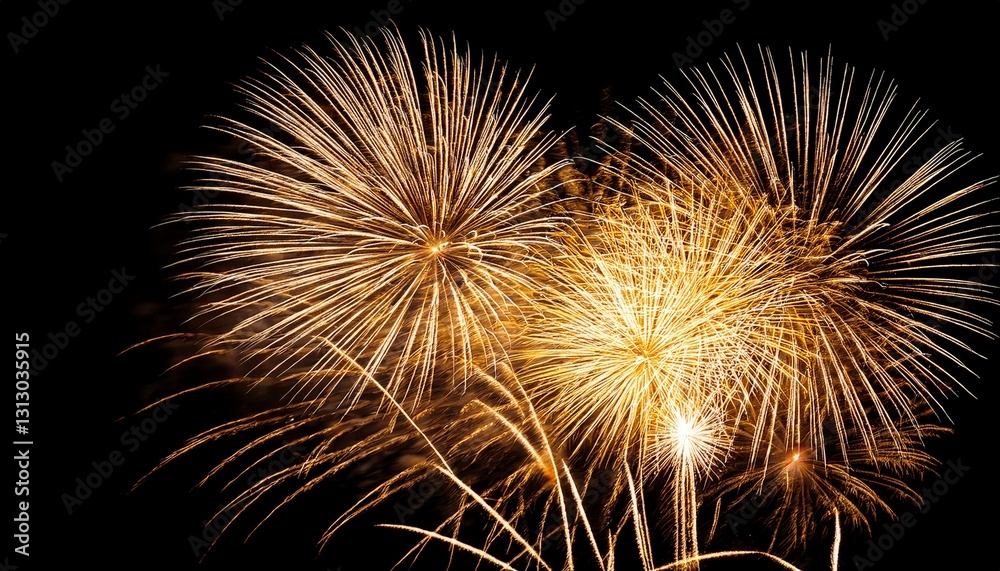 fireworks background abstract golden shining glowing fireworks show ...