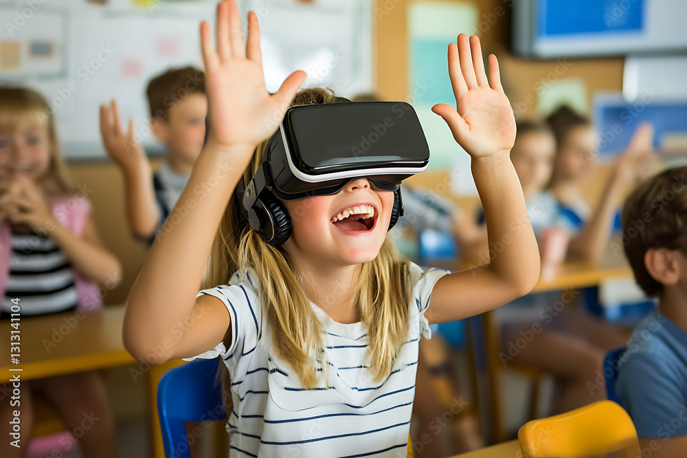 Exciting virtual reality learning experience classroom educational ...