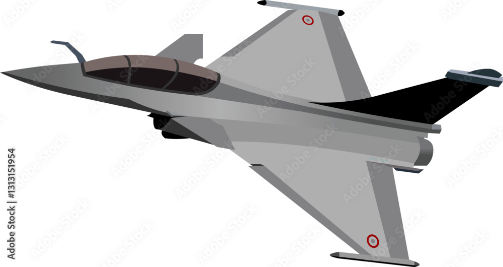 vector drawing, rafale jet in maneuver Stock Vector | Adobe Stock
