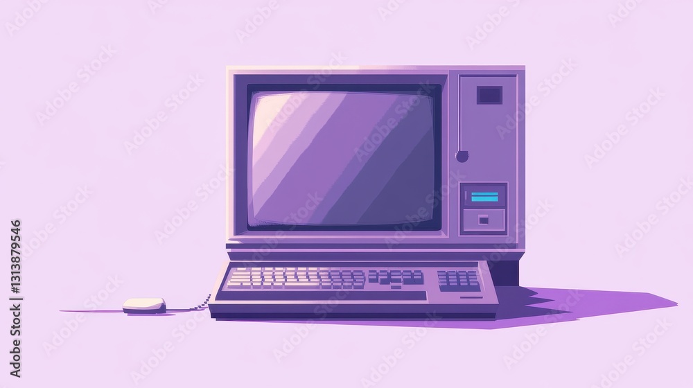 Retro old computer user interface,Pink Y2K computer window page and ...