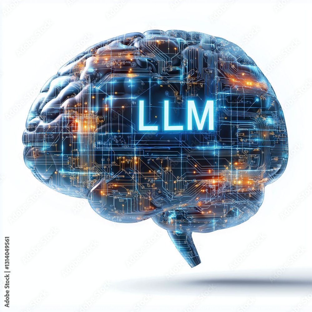 LLM. Large Language Model. Machine learning. AI training. Deep learning ...