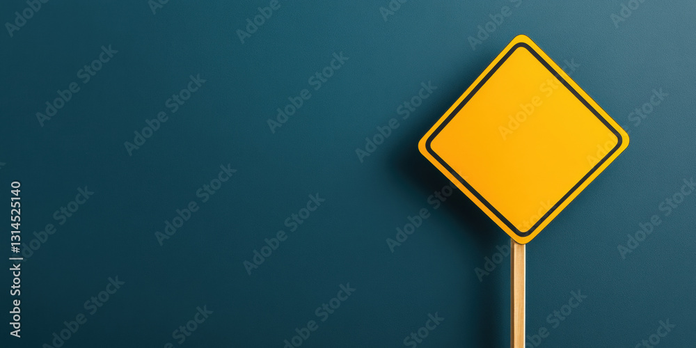 Traffic sign, Narrow bridge warning sign with yellow background and ...