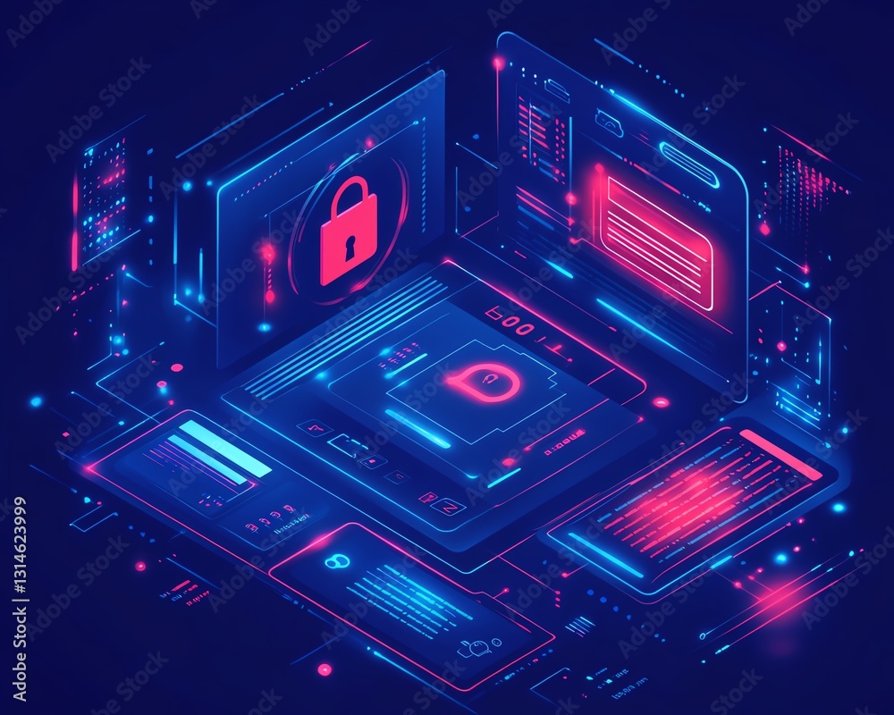 Secure login page design with username and password fields Stock ...