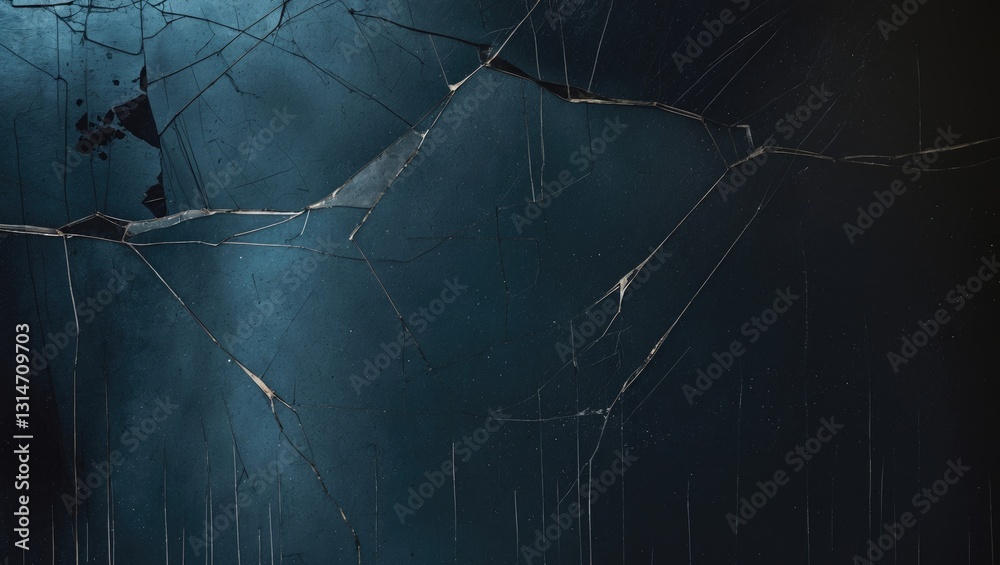 Broken glass texture overlay. Fractured display with a dark, distorted ...