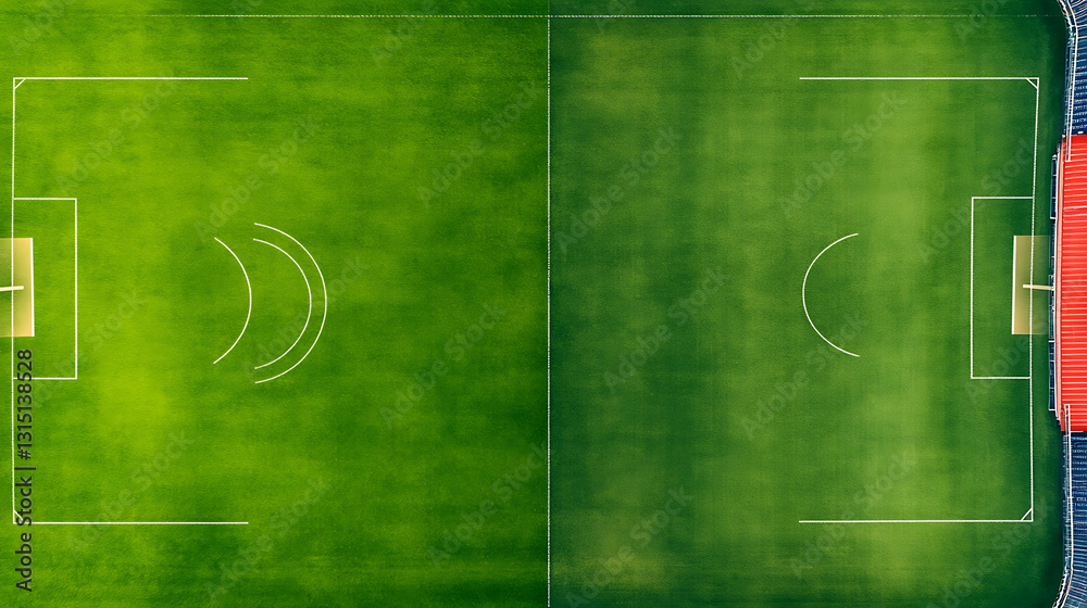 Sports Competition Matchup. football stadium team versus logo green ...