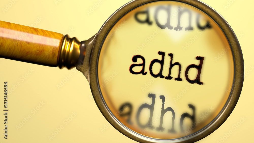 Adhd under magnifying glass. Thorough analysis and inspection of adhd ...