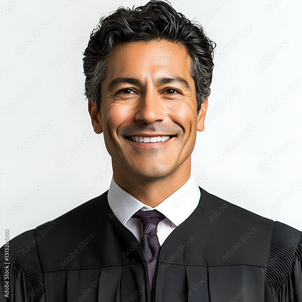 Professional Court Judge in Formal Attire: A Symbol of Justice and ...