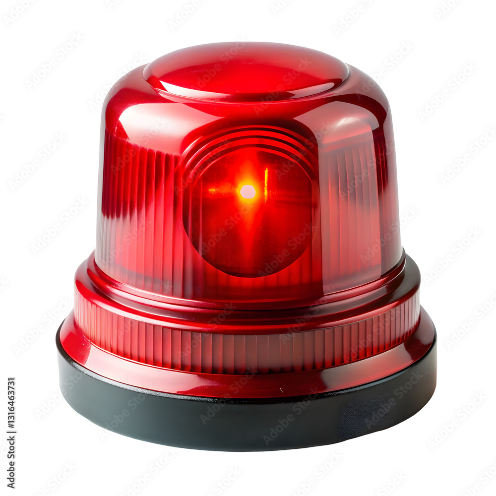Red emergency light isolated on transparent background, PNG Stock Photo ...