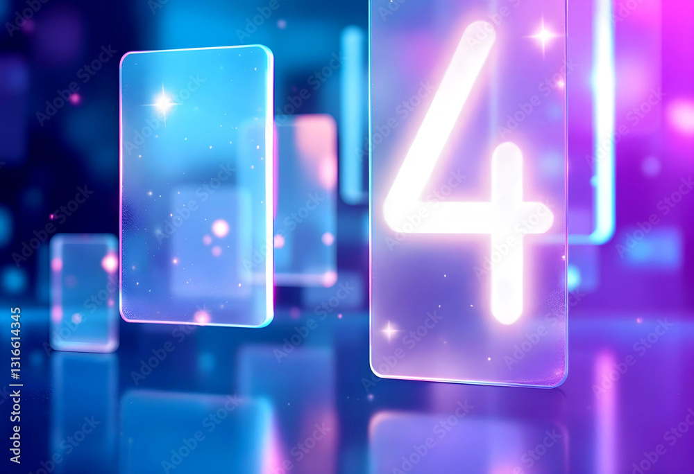 Abstract glassmorphism with transparent blur and gradient effects, 3d ...