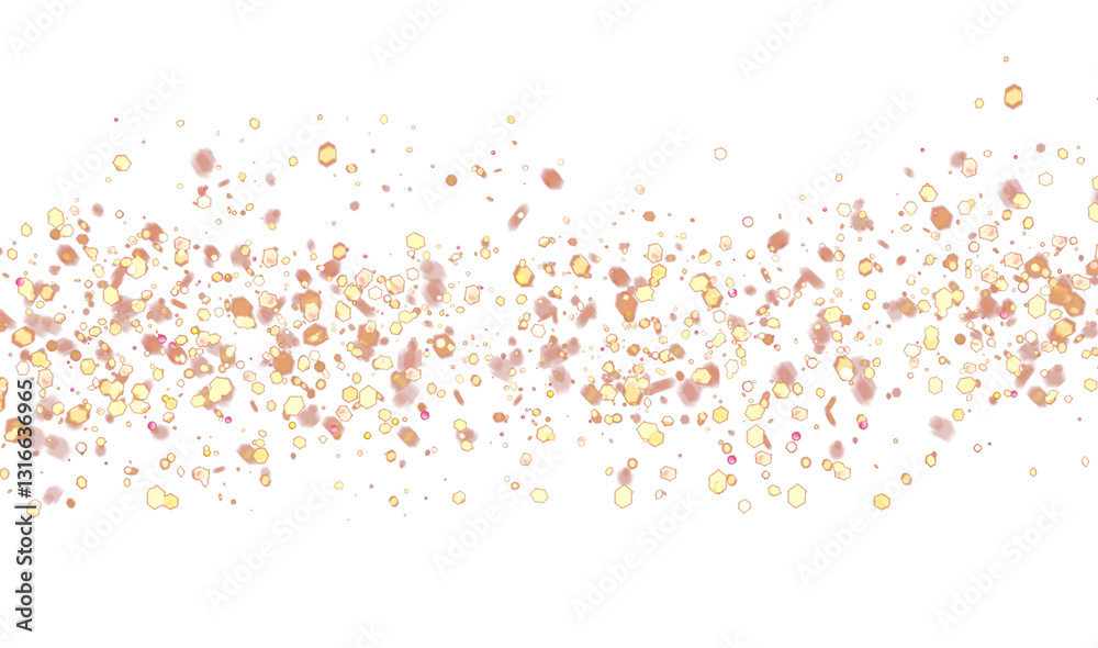 Glittering dust particles seamless on transparent background ...