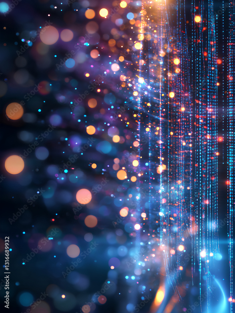 Futuristic digital transformation timeline with glowing holograms and ...