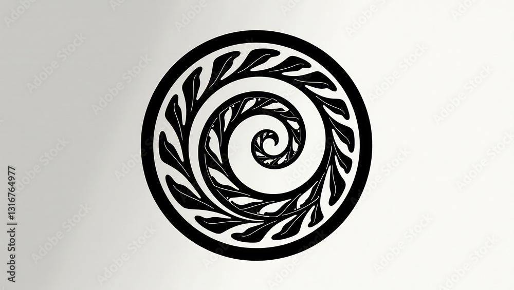 Maori Koru Symbolism, Vector Graphic (SVG) Stock Illustration | Adobe Stock