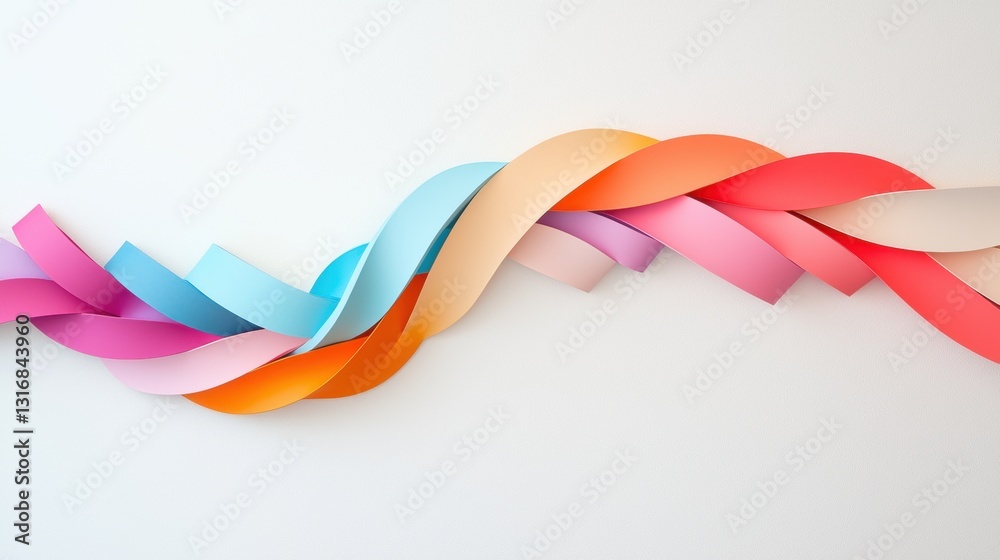 An infinity symbol crafted from intertwined DNA strands, representing ...