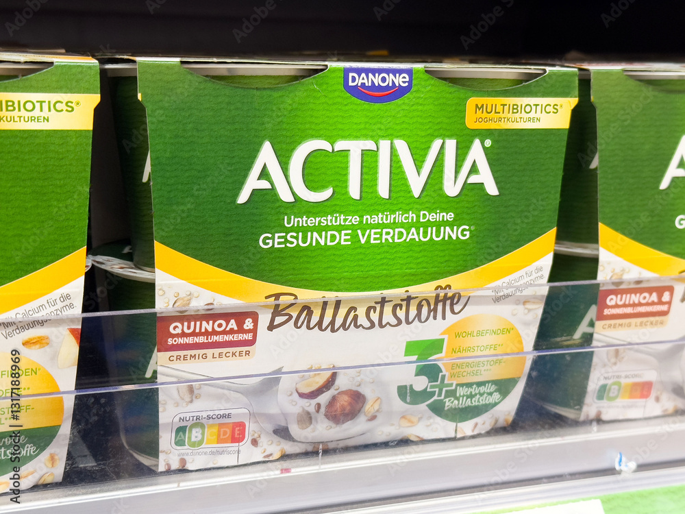 Danone activia quinoa multibiotics yogurt promoting healthy digestion ...