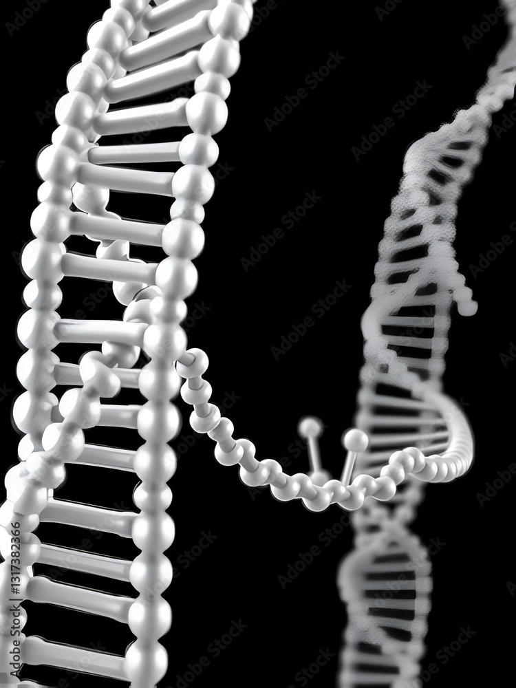 Illustration Stock Structure of double-stranded DNA bound to the ...