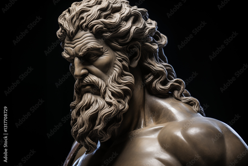 Zeus, King of the Greek Gods, God of Thunder and Lightning, Ancient ...