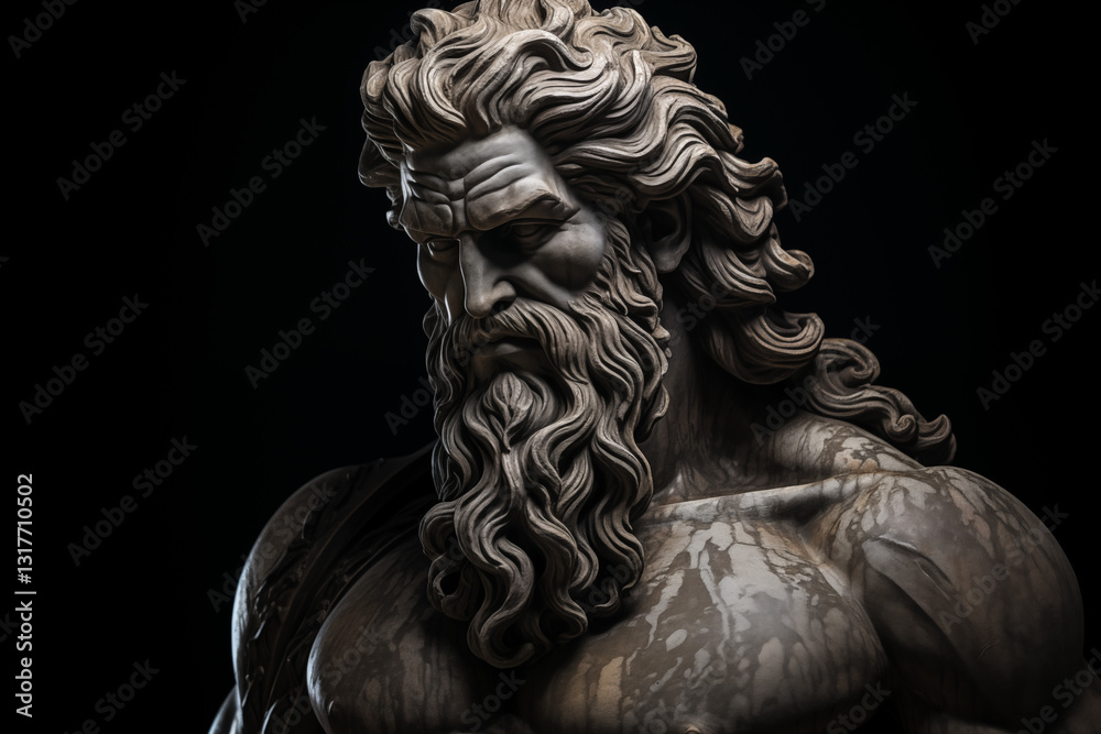 Zeus, King of the Greek Gods, God of Thunder and Lightning, Ancient ...