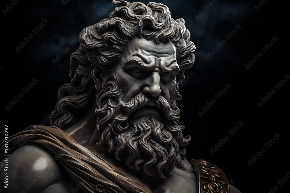 Zeus, King of the Greek Gods, God of Thunder and Lightning, Ancient ...