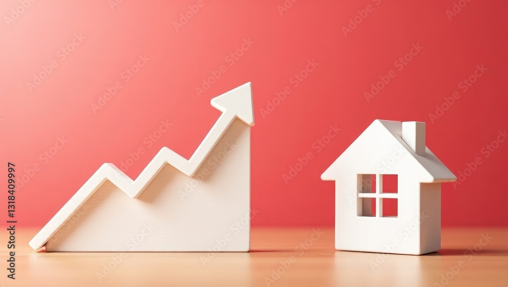 Decrease in property value. Lowering housing costs. Banner featuring a ...