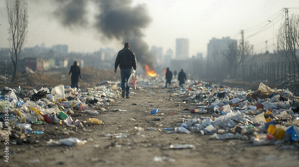 A haunting and eye opening documentary style photograph depicting the ...