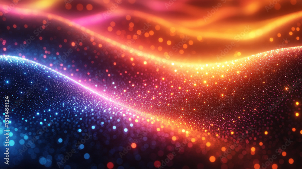 Light refraction science texture with rainbow spectral distortions ...