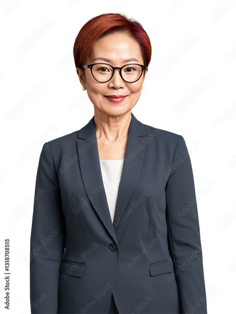 Asian woman aged 40-50 years old, wearing smart casual, looking ...